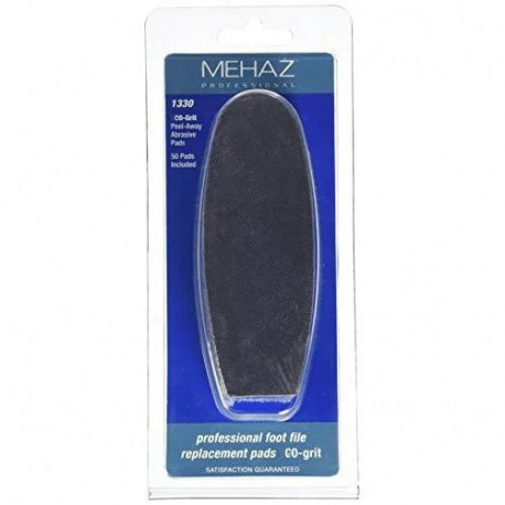 Mehaz Metal Foot File Replacement Pad Refill 50vnt,60 grit.