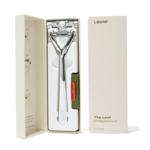Leaf Shave The Leaf Pivoting Head Razor Chrome