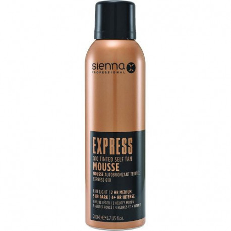 Sienna X Express Q10 Tinted Self Tan Mousse 200ml