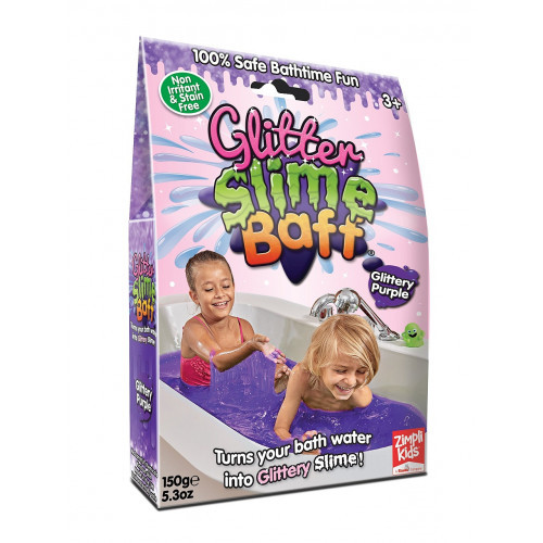 Zimpli Kids Glitter Slime Baff Single 150g,Glittery Purple