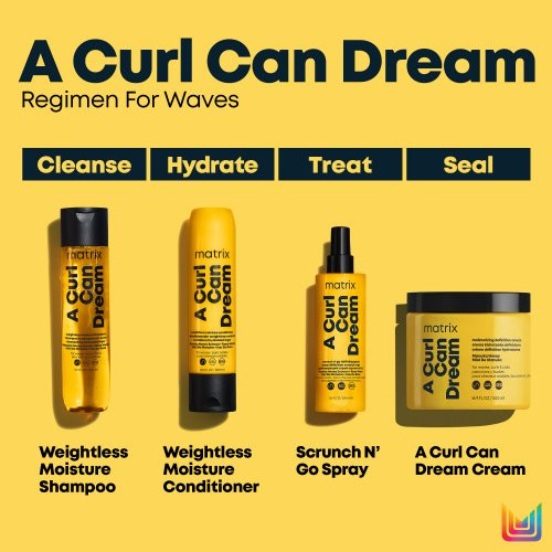 Matrix A Curl Can Dream Scrunch N' Go Defining Spray For Waves and ...