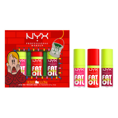 NYX Professional Makeup XMAS Home Alone Fat Oil Lip Drip Trio Kit 3 pcs.