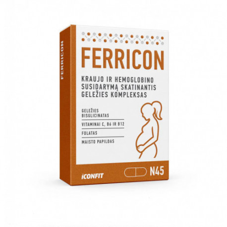 Iconfit Ferricon Complex Capsules 45 kapsulės