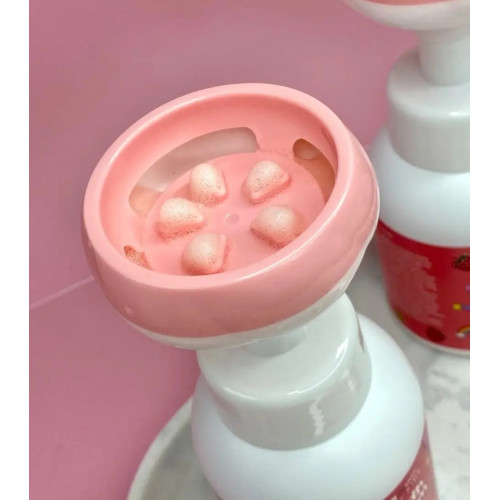 HiSkin Colorful Shape Bath Foam 300ml,Raspberry
