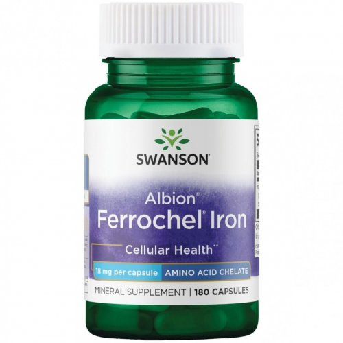SWANSON Albion Ferrochel Iron 18mg 180 capsules