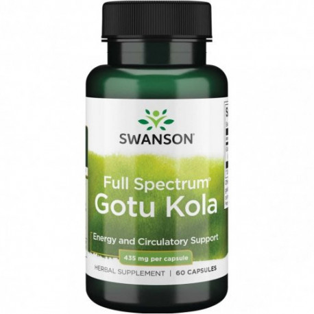 SWANSON Full Spectrum Gotu Kola Energy and Circulatory Support 435mg 60 caps.