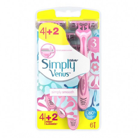 Gillette Simply Venus Disposable Razors 6 pcs