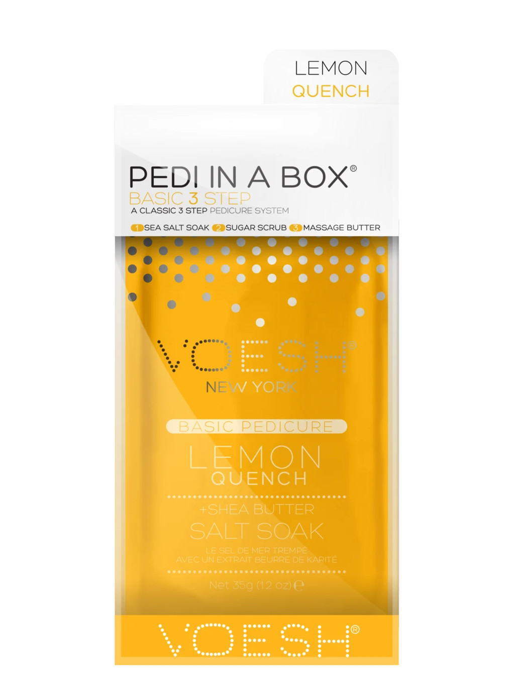 VOESH Basic Pedi In A Box 3in1 Lemon Quench Set