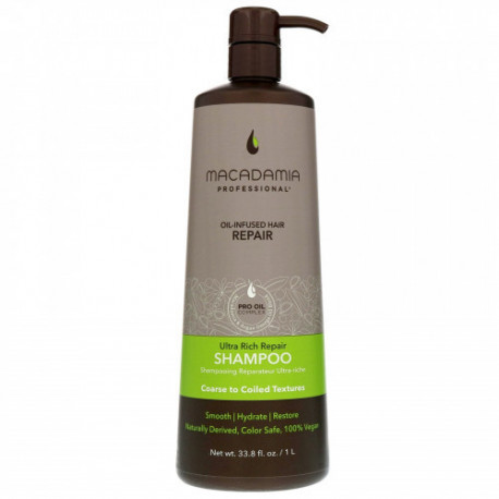 Macadamia Ultra Rich Repair Shampoo for Coarse to Coiled Textures 1000ml