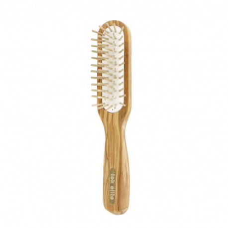 TEK Elite Rectangular Brush Olive Wood Light
