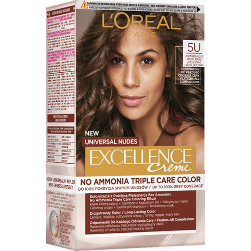 L'Oréal Paris Excellence Creme Universal Nudes Permanent Hair Dye 5U ...